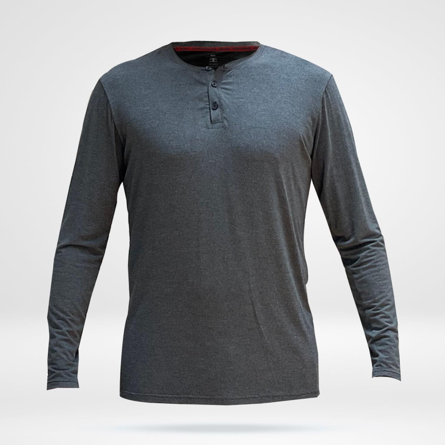 Bamboo Henleys - Grey – Encore Custom